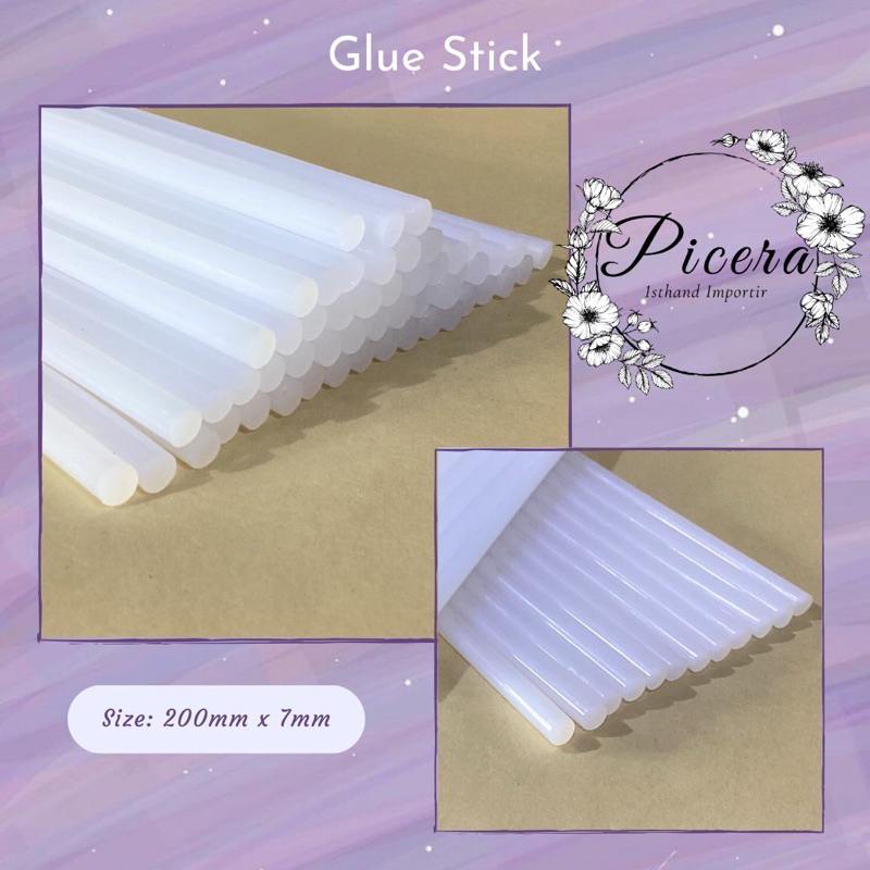 Jual [Size 7mm x 20cm / 30cm] Refill White Transparant Clear Glue Stick ...