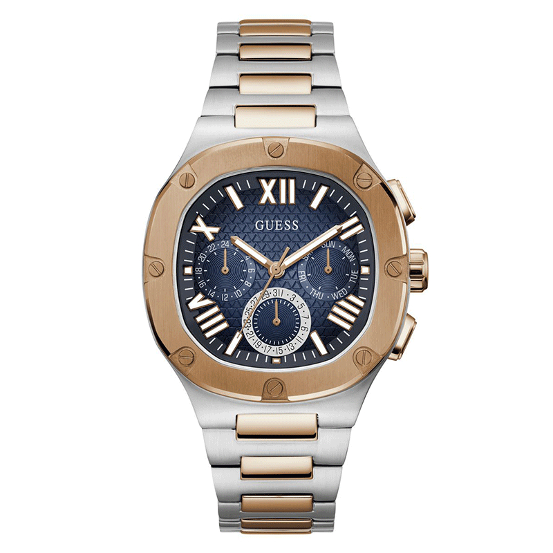 Jual GUESS Gents Watch HEADLINE 2 Tone Rose Gold - GW0572G4 | Shopee ...