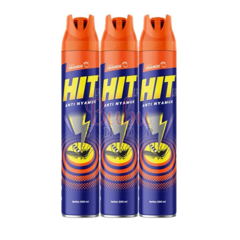 Jual (PAKET HIT 3PCS) HIT Aerosol Obat Anti nyamuk 600ml / spray anti ...