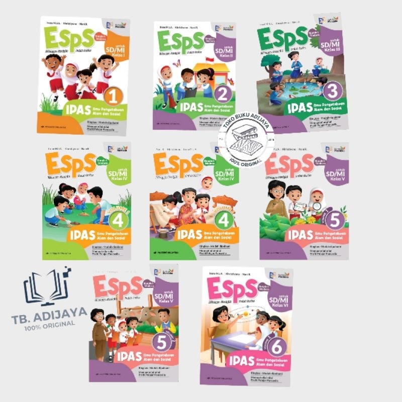 Jual ESPS IPAS SD MI Kelas 1 2 3 4 5 6 Volume 1 2 Kurikulum Merdeka Erlangga | Shopee Indonesia