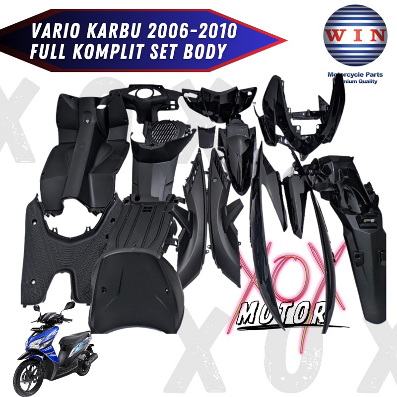 Jual Full Komplit Set Body Honda Vario 110 CW Karbu 2006 2007 2008 2009 ...