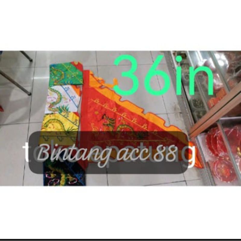 Jual bendera panji naga 5 warna ukuran 36inch/91cm - 5 penjuru (gl ...