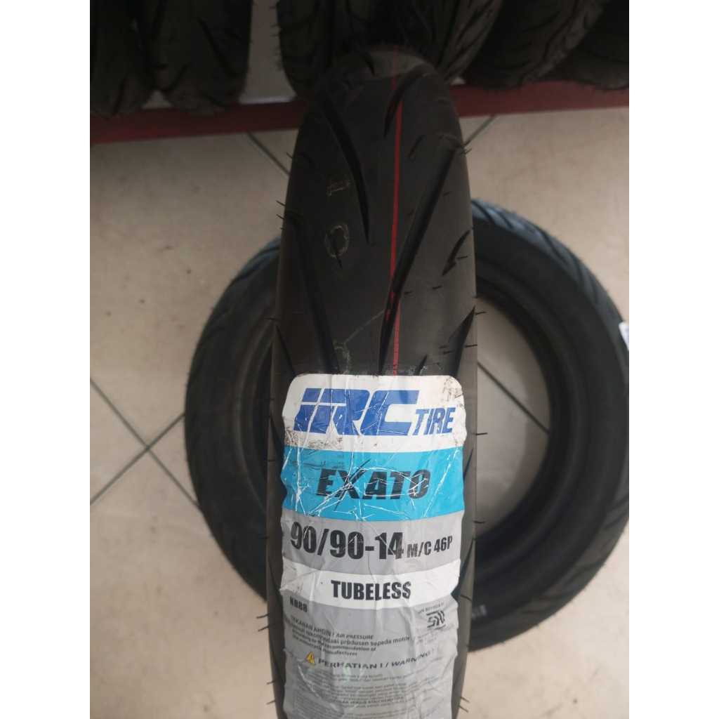 Jual BAN IRC EXATO 90/90-14 TUBELES MATIC | Shopee Indonesia