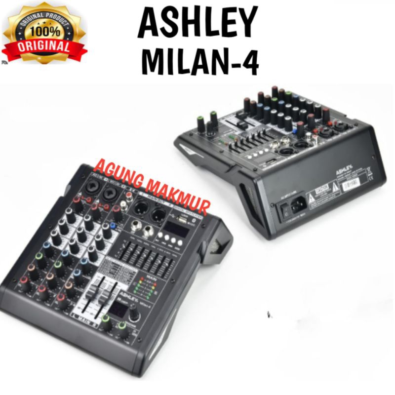 Jual Mixer Ashley Milan-4 Original - Mixer Audio ashey Milan 4 4 ...