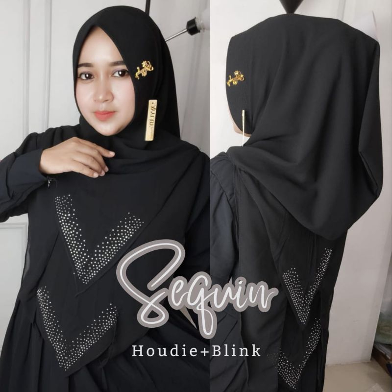 Jual Hijab Instan SEQUIN HOUDIE BLINK Softpad Ceruty babydoll Premium ...