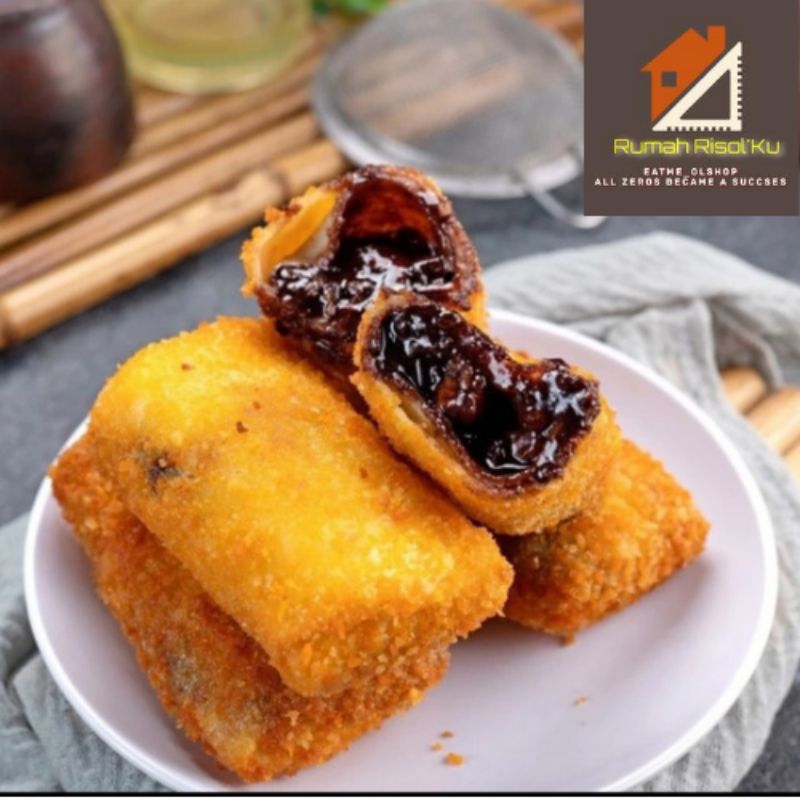 Jual RISOL COKLAT LUMER DAN KEJU FROZEN FOOD CEMILAN MURAH ISI 8 ...