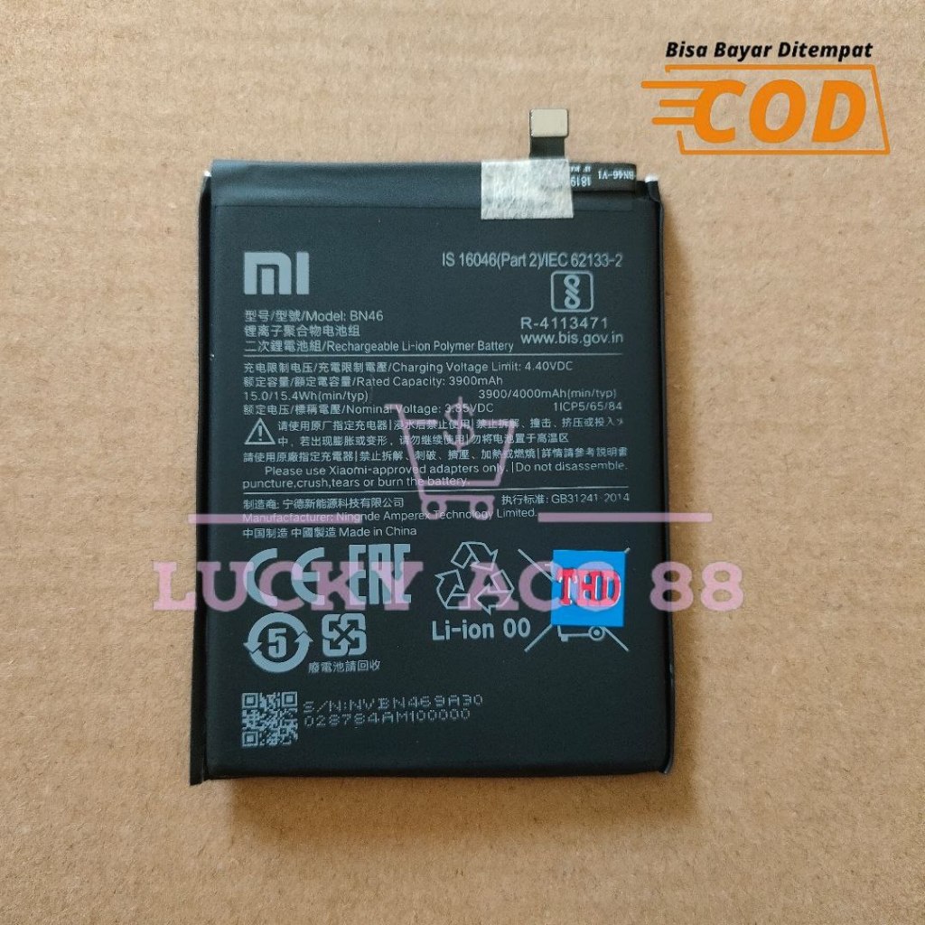 Jual Batre Baterai Hp Original Xiaomi Redmi Note 8 Kode Model BN46 ...