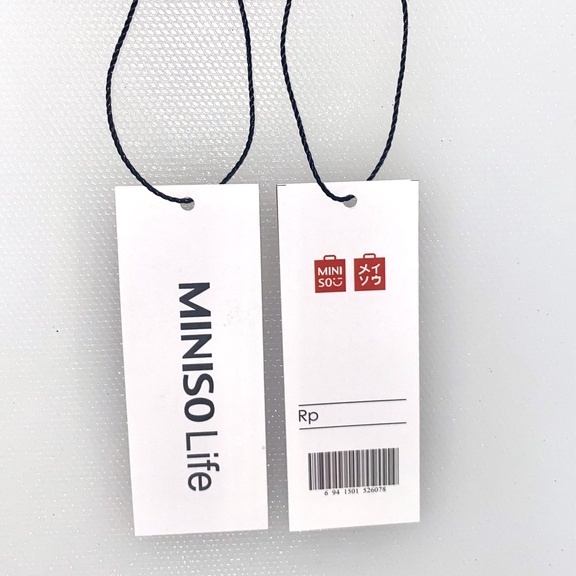 Jual Hangtag miniso barcode label tag miniso barcode price tag miniso ...