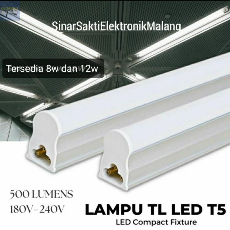 Jual Lampu Neon LED T5 Etalase 8w 12w 8 12 Watt 60cm 90cm Tube Light Listrik Putih | Shopee ...
