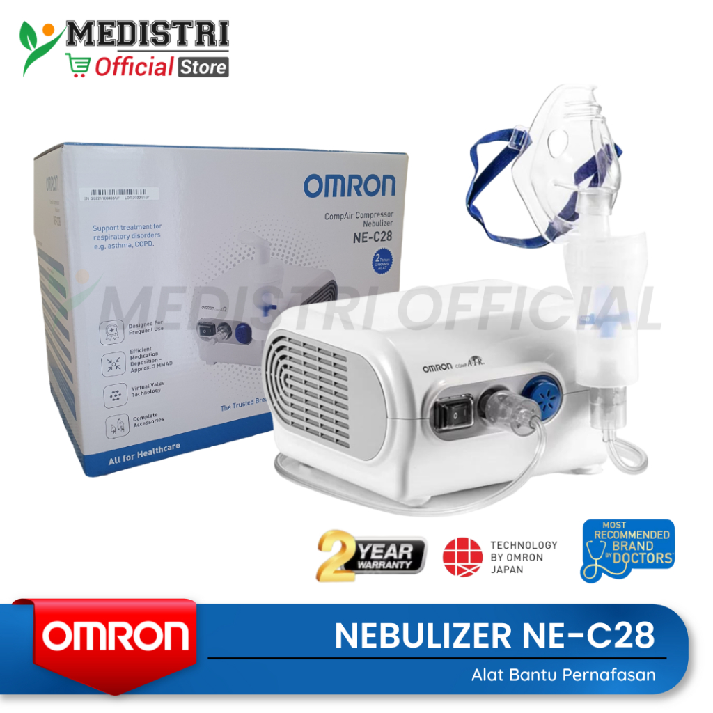 Jual [BEST SELLER] Nebulizer Omron NE C28 Alat Nebul Uap Original Garansi Resmi Omron 2 Tahun ...