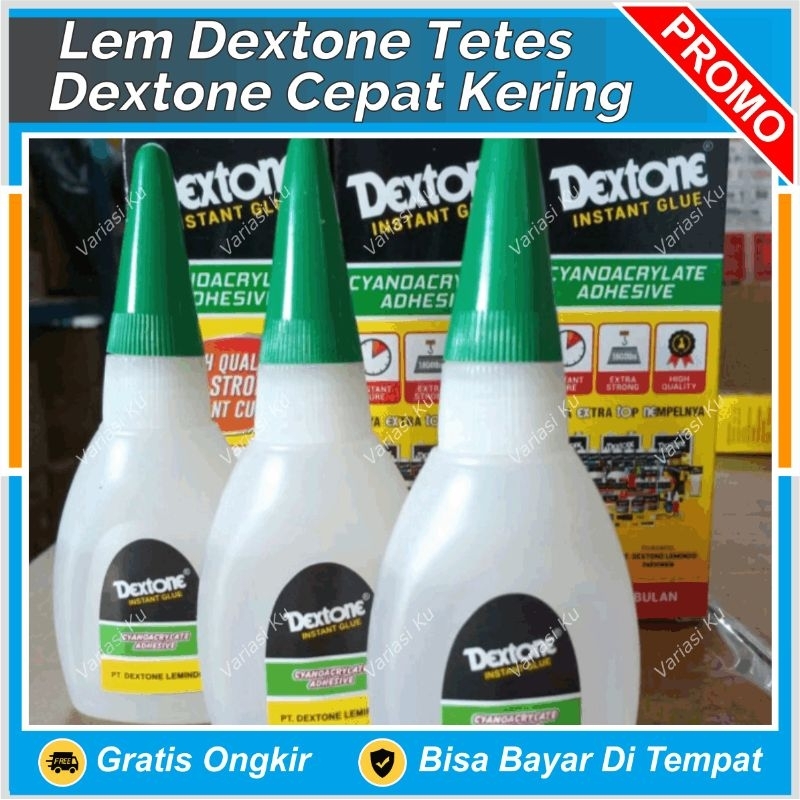 Jual LEM SETAN DEXTONE LEM KOREA CYANOACRYLATE INSTANT GLUE SUPER KUAT ...