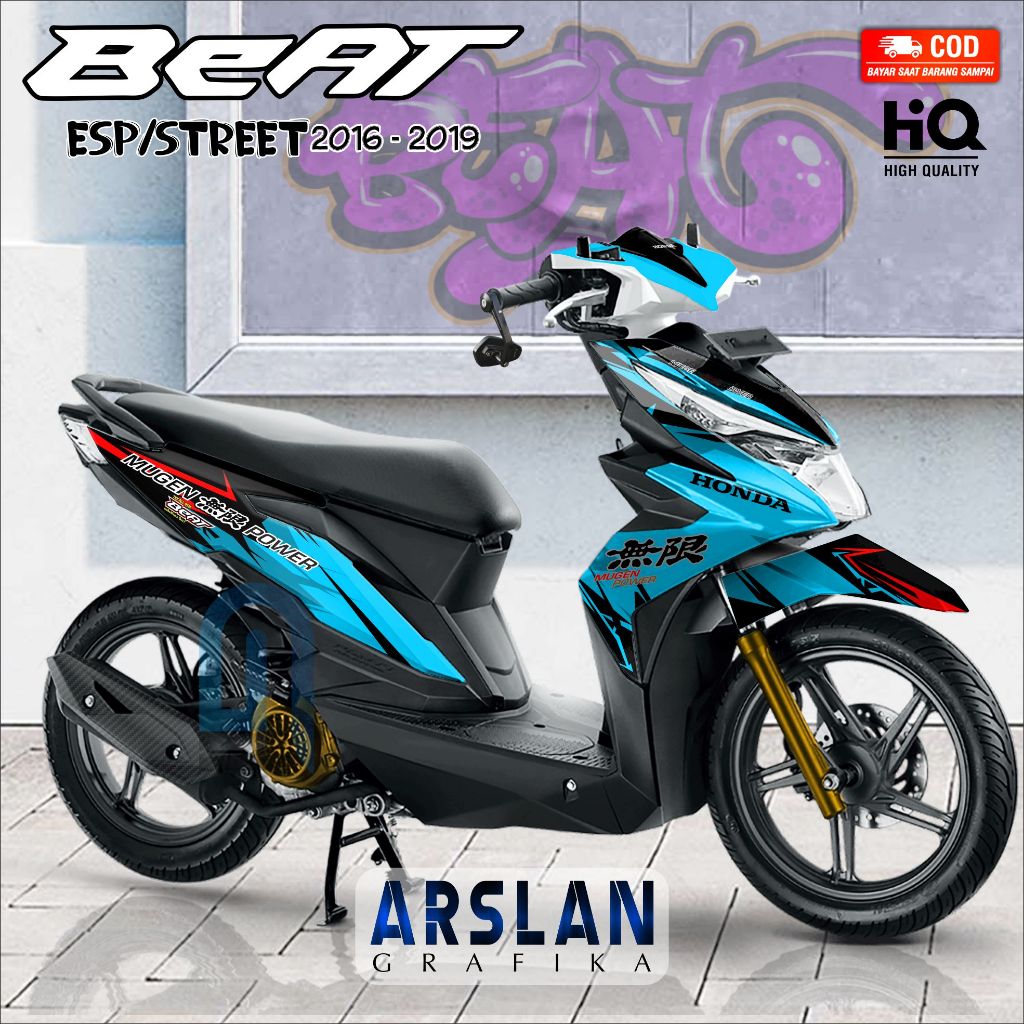 Jual TERBARU Decal BEAT ESP MUGEN POWER Full Body Stiker BEAT ESP MUGEN ...