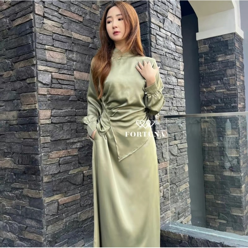 Jual Kaftan Rumy One Set by Fortuna Set Atasan dan Rok | Dress ...