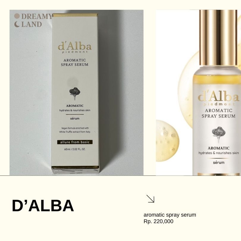 Jual D'ALBA WHITE TRUFFLE AROMATIC SPRAY SERUM 60ML | Shopee Indonesia