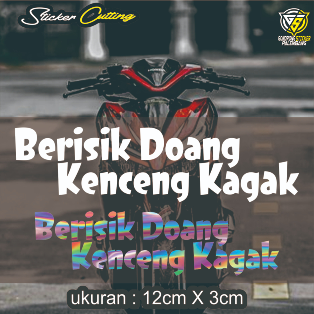 Jual Sticker Cutting Berisik Doang Kenceng Kaga Stiker All Motor ...