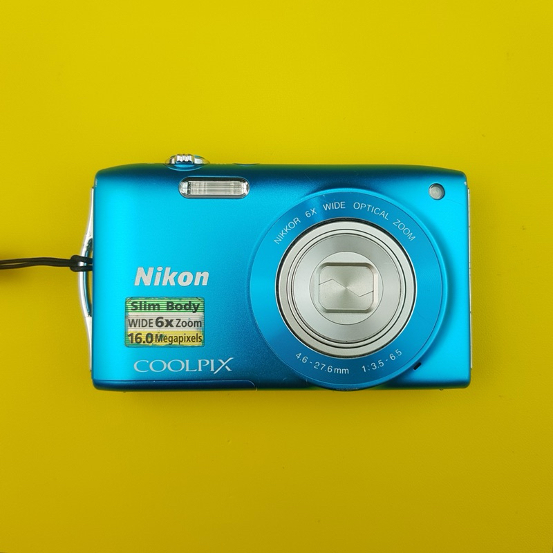 Jual NIKON COOLPIX S3200 BLUE (digicam/camdig/digital pocket camera ...