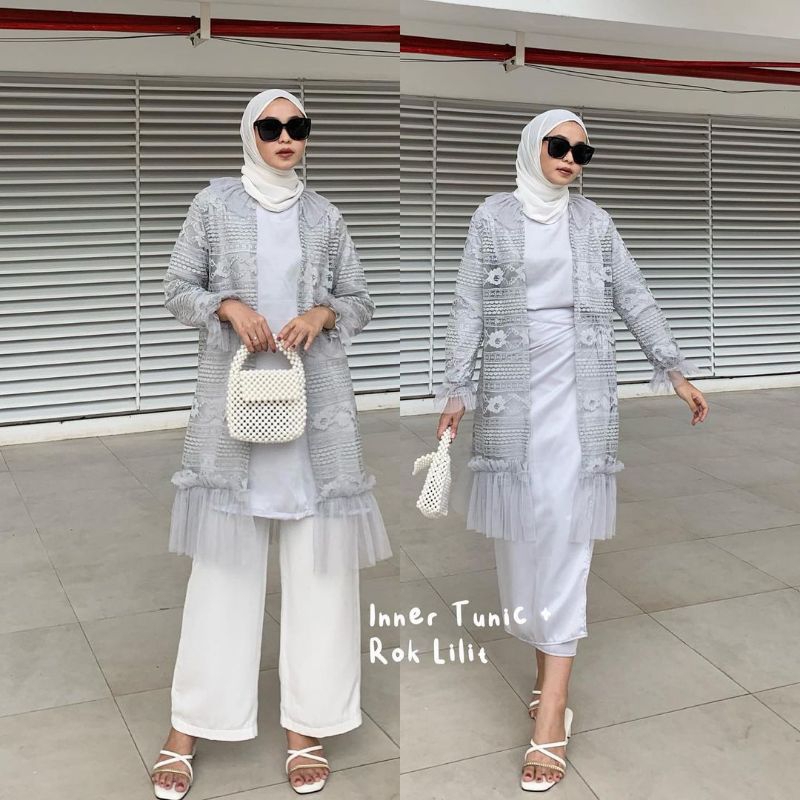 Jual SABRINA OUTER/OUTER LACE/OUTER BRUKAT LACE MIX TILE | Shopee Indonesia