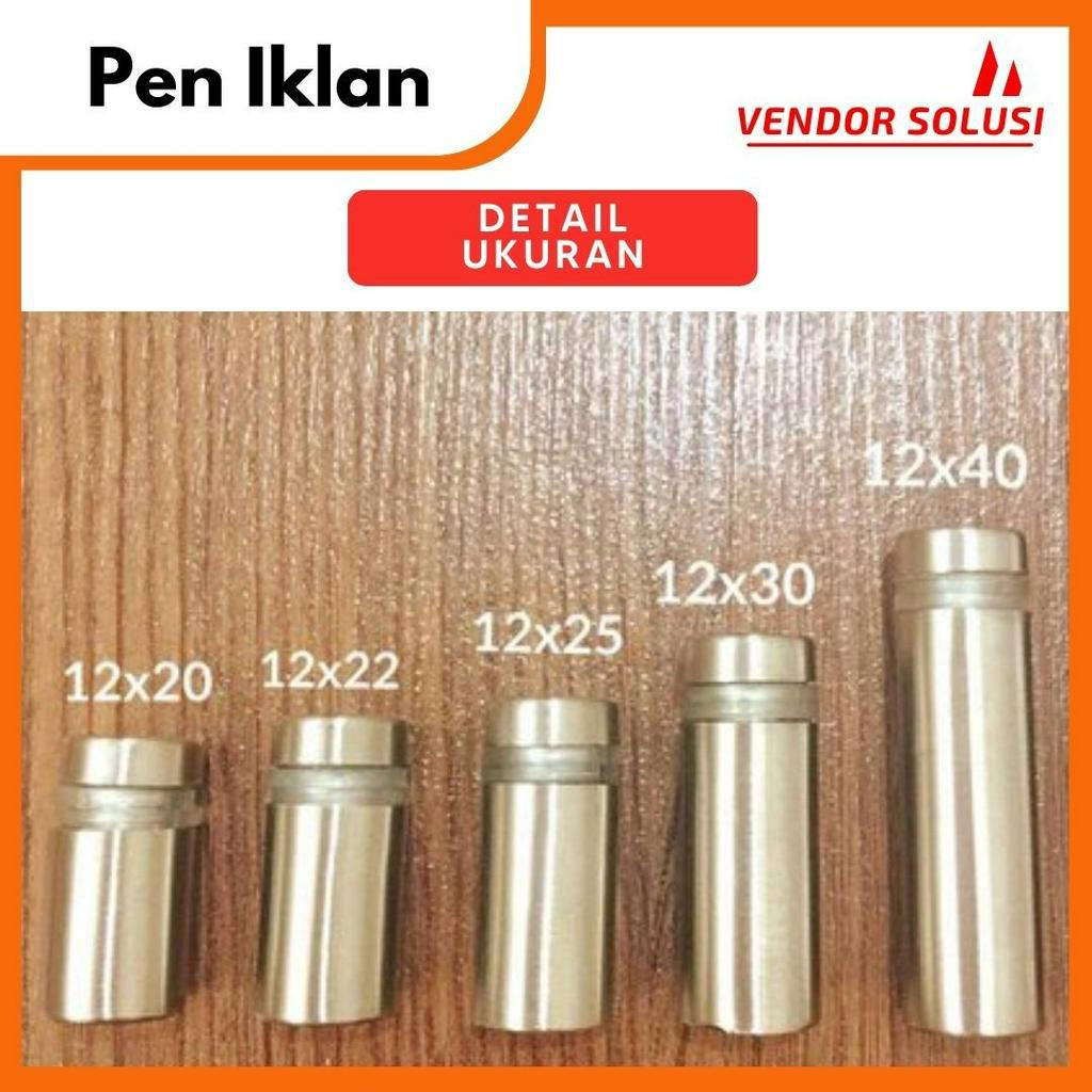 Jual Pen Iklan Akrilik Sign Board Stainless Kaca Baut Papan Akrilik 12 ...