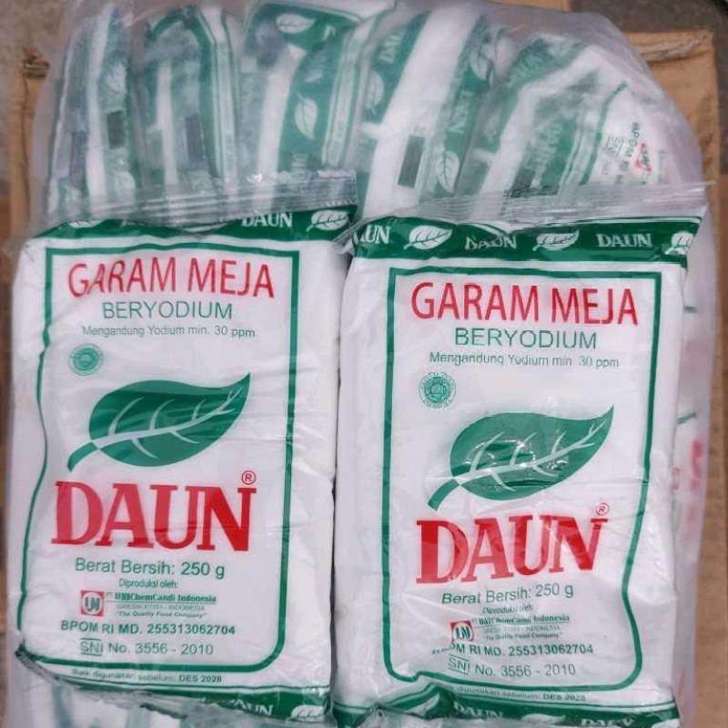 Jual Garam Meja Cap Daun 250g | Shopee Indonesia