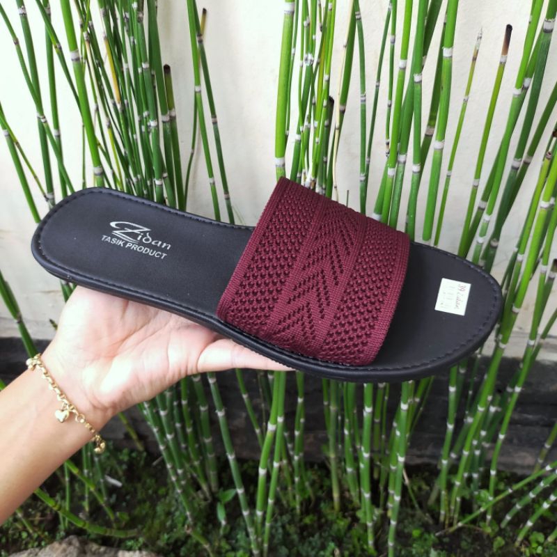 Jual Sandal Papirut Selop Wanita Teplek SoL Karet Anti Licin | Shopee ...