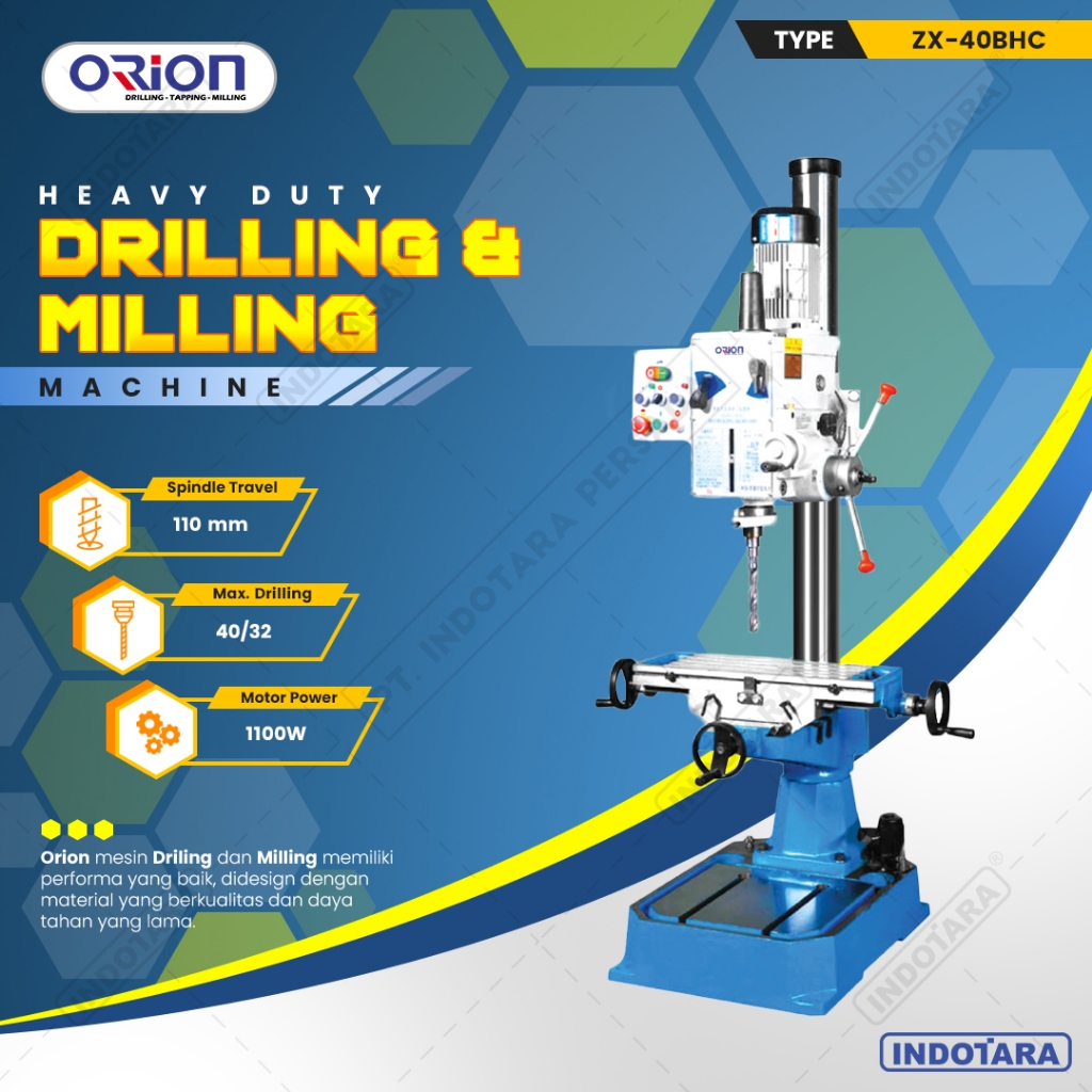 Jual Mesin Bor Duduk Orion Drilling & Milling Machine ZX-40 Series | Shopee Indonesia