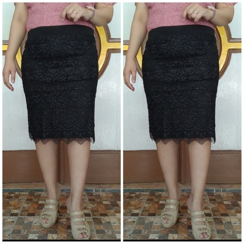 Jual rok brokat hitam lapis puring | Shopee Indonesia