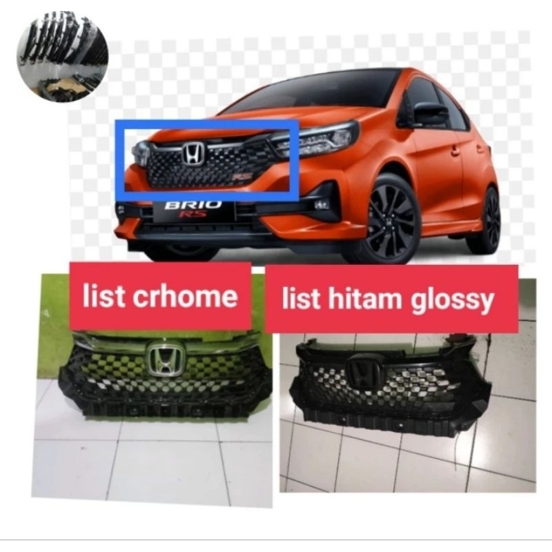 Jual grill bumper depan new honda brio facelift 2023 original honda | Shopee Indonesia