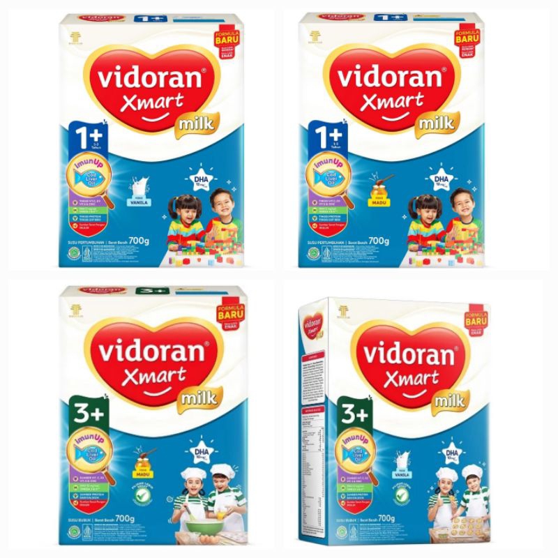 Jual Vidoran Xmart 1+ 3+ 5+ Vanila / Madu / Coklat 700gr | Shopee Indonesia