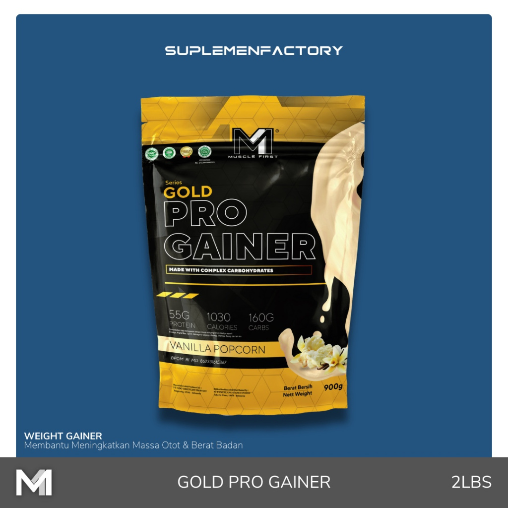 Jual Muscle First Pro Gainer 2 Lbs 900 Gram Weight Mass M1 | Shopee ...