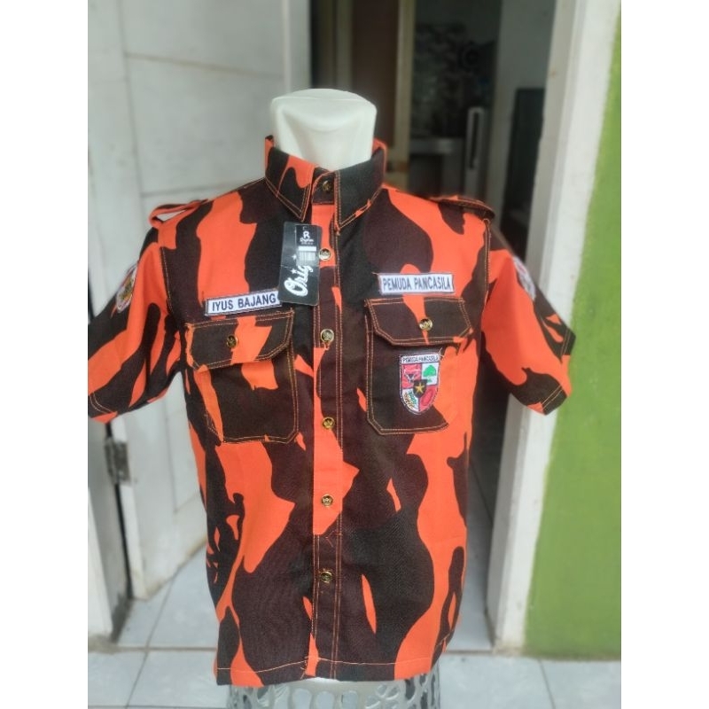 Jual kemeja pdh pemuda pancasila seragam ormas pp pake kancing garuda ...