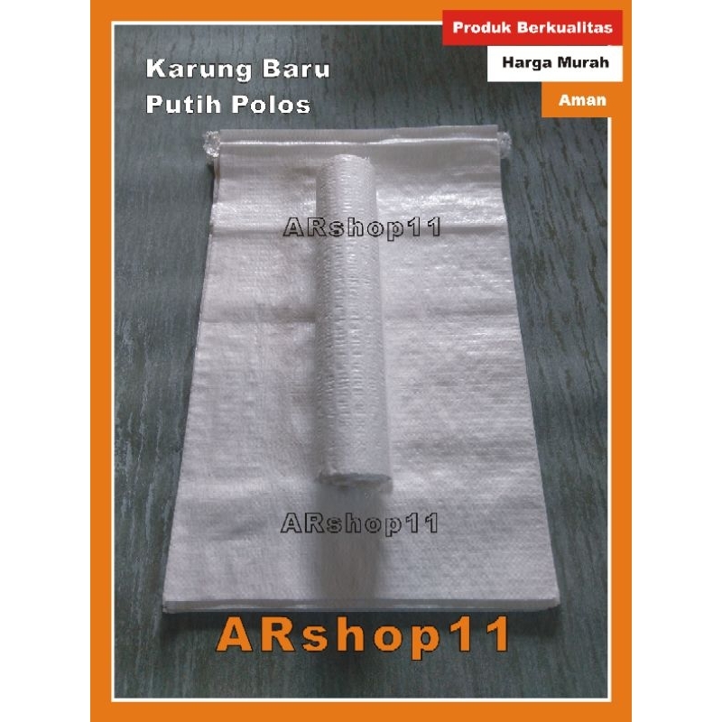 Jual Karung Plastik , Karung Beras 50 kg , Karung Putih Polos 56×90 cm ...