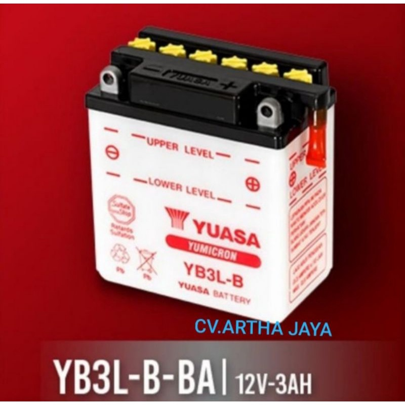 Jual AKI / ACCU YUASA YB3LB (BASAH) 12V-3AH / 12 VOLT - 3 AMPERE ( RXK / RX KING / SATRIA 120 2T ...