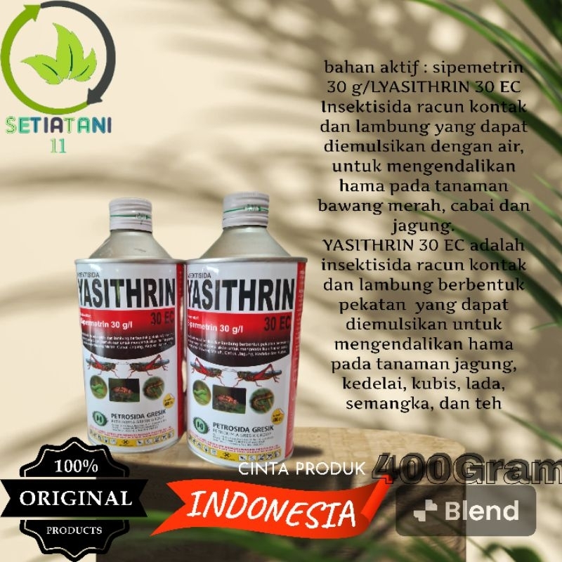 Jual Insektisida Yasitrin 30EC Mengendalikan Hama Tanaman Kemasan ...