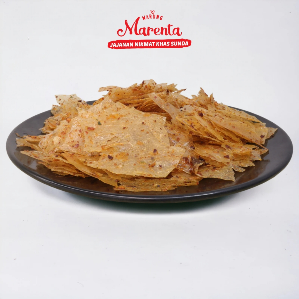 Jual Warung Marenta Keripik Kaca 1KG Kripca Pedes Gurih Asin - 1000gr ...