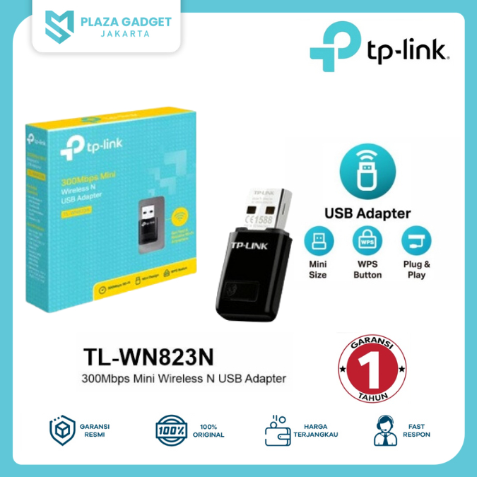 Jual TP-LINK TL-WN823N USB Wifi Adapter Mini 300Mbps TP LINK TL WN 823 ...