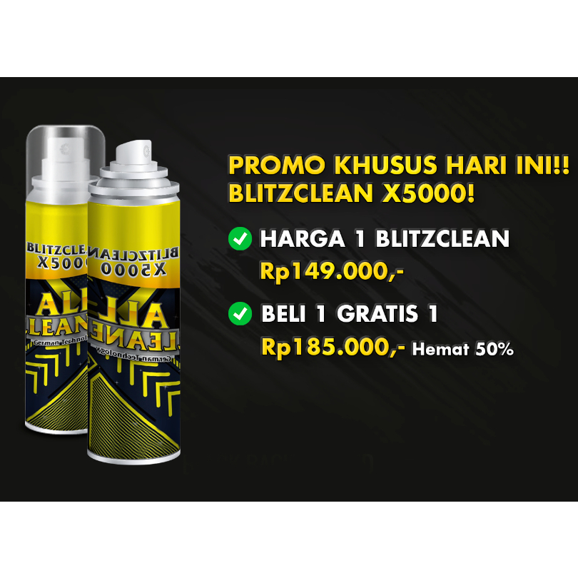 Jual Blitz Clean X5000 Cleaner | Shopee Indonesia