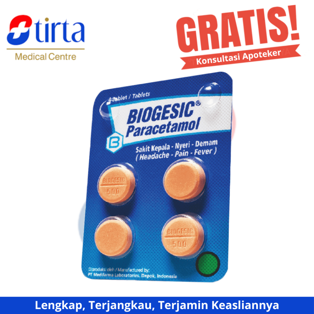 Jual Biogesic Parasetamol 500 mg | Shopee Indonesia