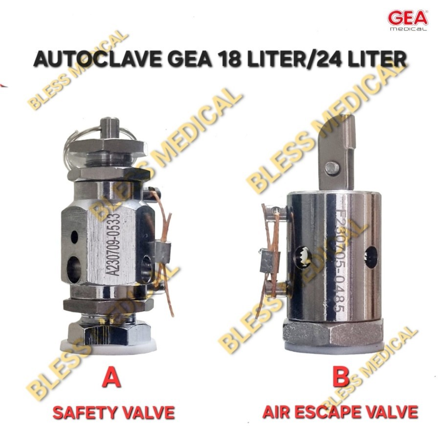 Jual Safety Valve - Air Escape Valve Autoclave GEA 18 Liter / 24 Liter ...
