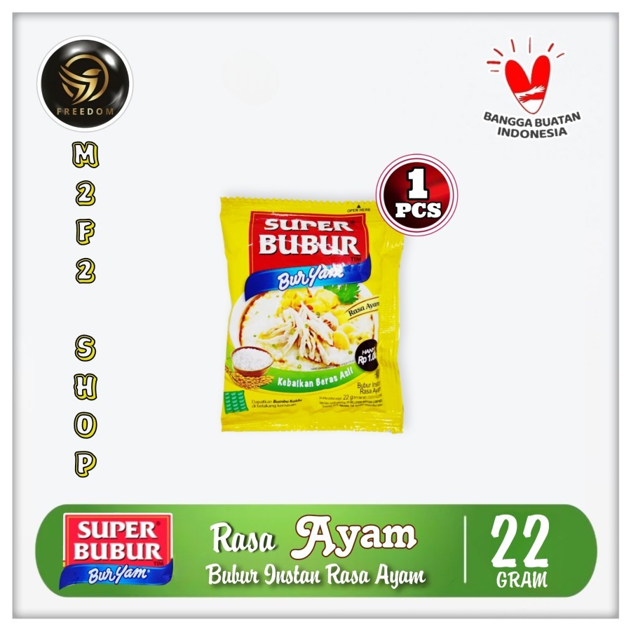 Jual Bubur Instan Super Bubur BURYAM Seduh Rasa Ayam Sachet - 22 gr ...