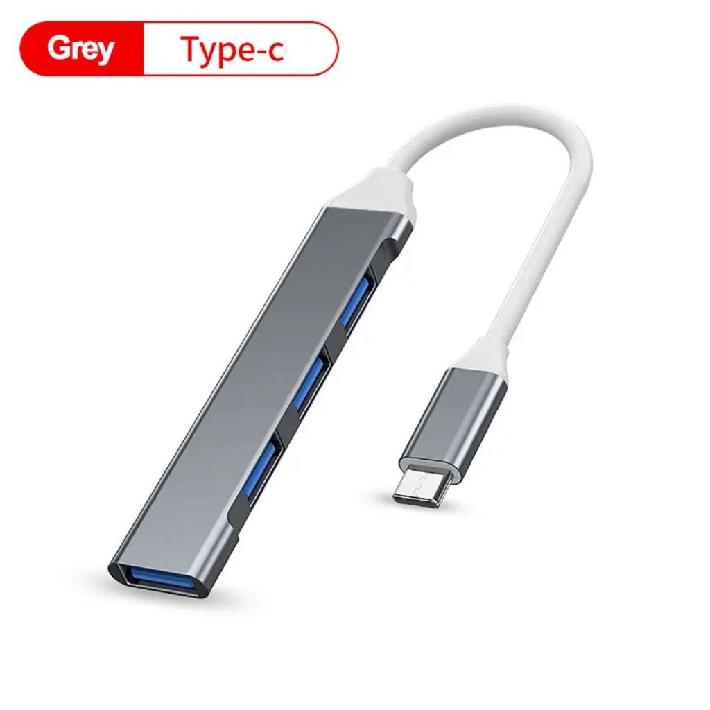 Jual 4in1 Adapter 4 Port Hub Type C & USB 3.0 Hub High Speed Aluminium ...