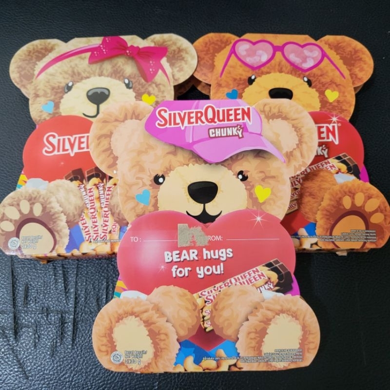 Jual Silverqueen Beruang / Silver Queen Bear edisi valentine | Shopee ...