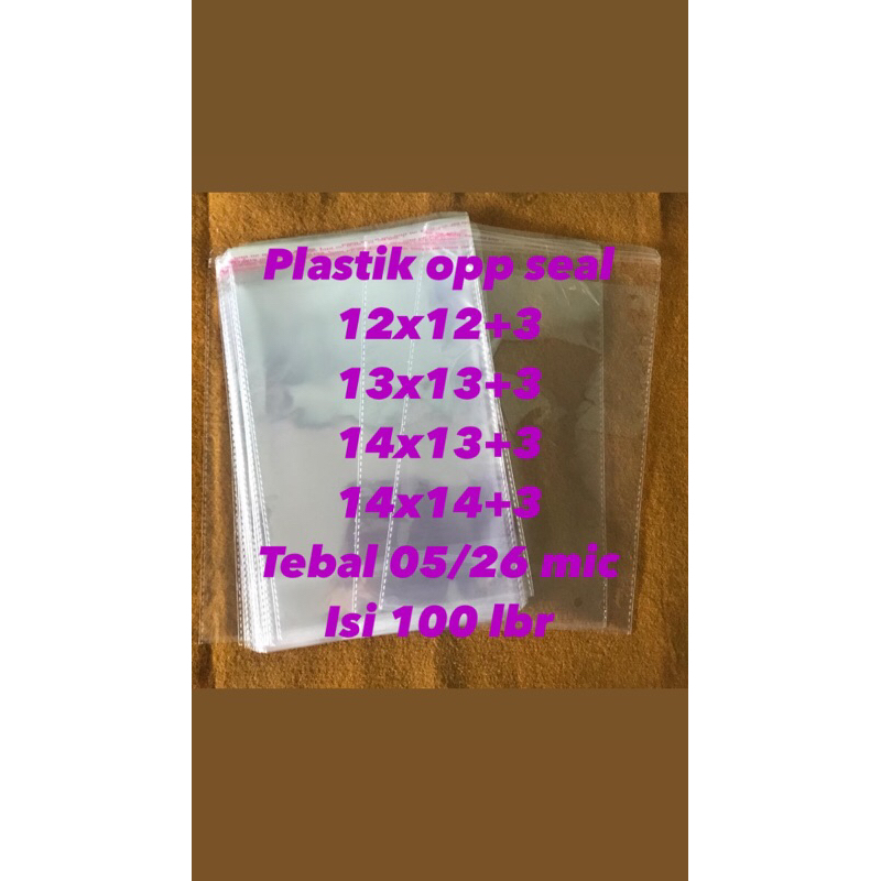 Jual Plastik opp seal 12x12 +3, 13x13 +3, 14x13 +3, 14x14 +3 tebal 05/ ...