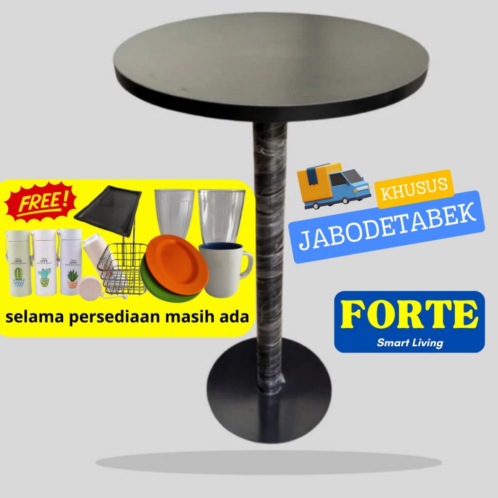 Jual MEJA BAR / MEJA CAFE BULAT KHUSUS JABODETABEK | Shopee Indonesia