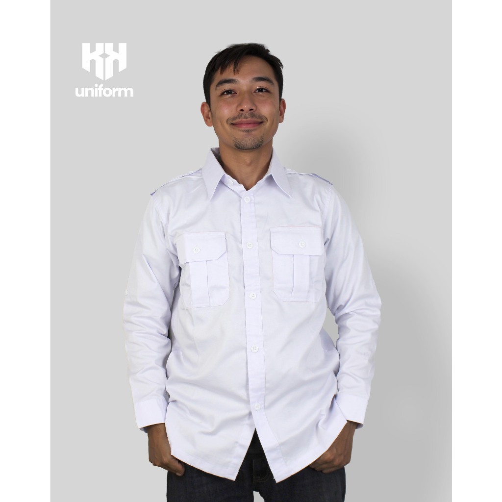 Jual KEMEJA POLOS/ baju dinas lapangan/ outdoor/ PDL/ PDH formal ...