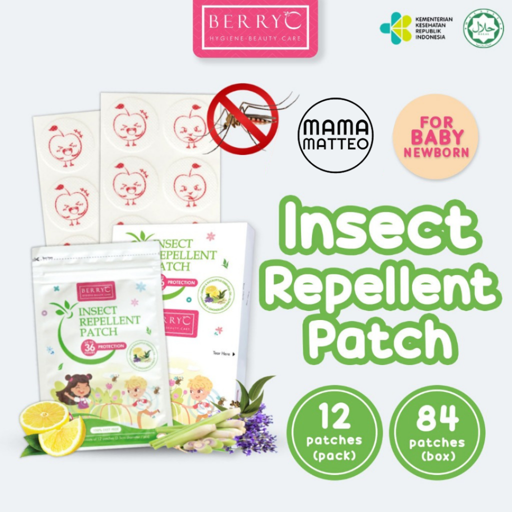 Jual BERRYC Mosquito & Insect Repellent Patch / Berry C Stiker Anti ...