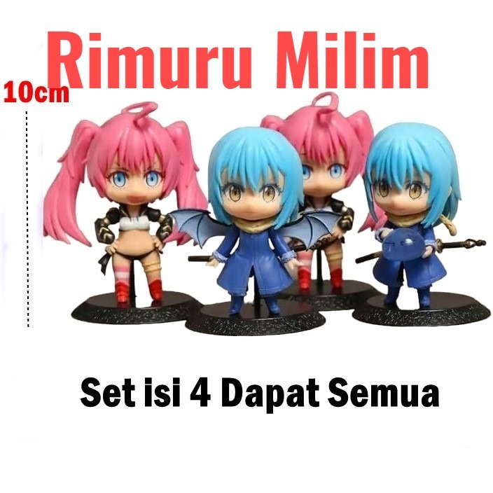 Jual Action Figure Rimuru Milim Set 4pcs/Mainan Topper | Shopee Indonesia