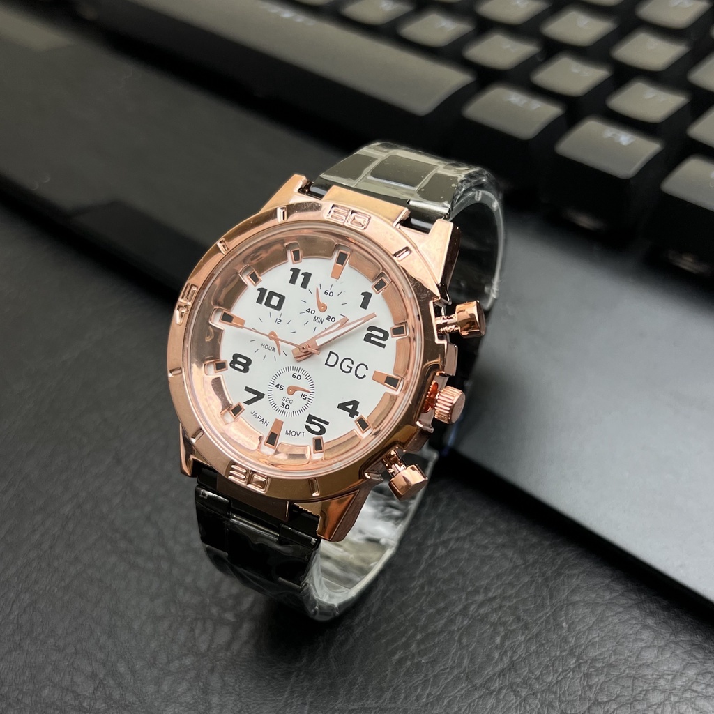 Jual Jam Tangan Pria Elegan Analog Quartz Tali Rantai Presisi Mewah ...