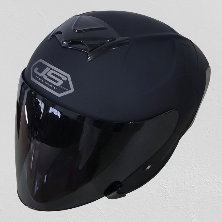 Jual Helm Halfface JS Armor (Visor Smoke) | Shopee Indonesia