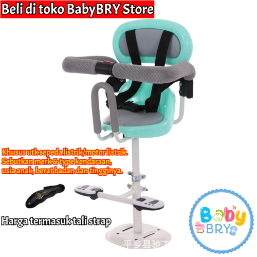 Jual KURSI BONCENGAN DEPAN ANAK DI SEPEDA LISTRIK MOTOR LISTRIK ...