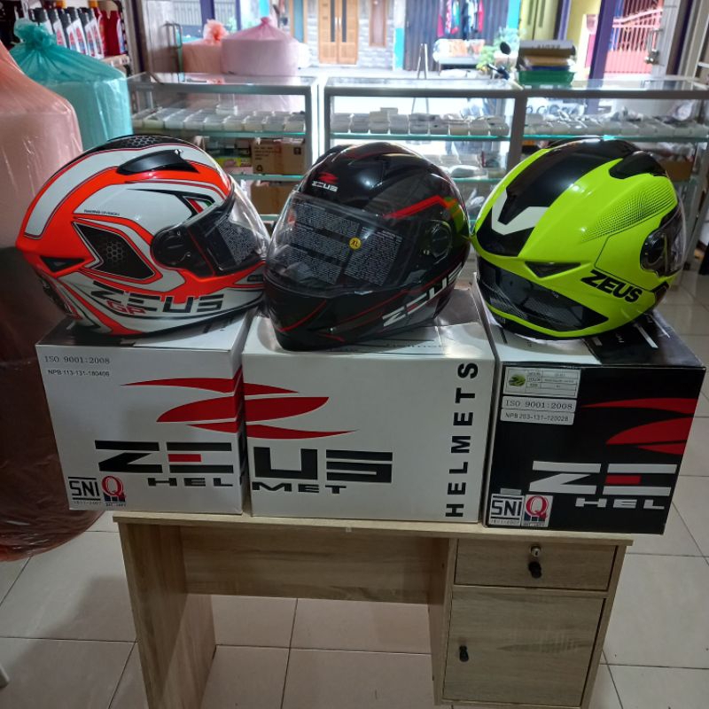 Jual HELM TEROPONG SNI ZEUS HELMET FULLFACE ZS-811 ORIGINAL | Shopee ...